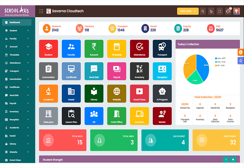 School Axis: Effortless, Smart, And Scalable School ERP Software